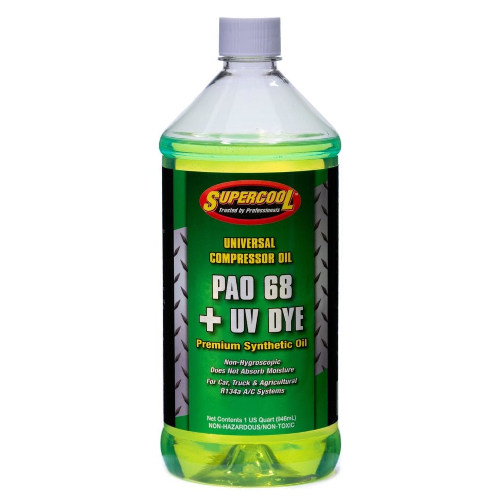 PAO 68 Viscosity Synthetic Lubricant with UV Dye Quart - TSI Supercool