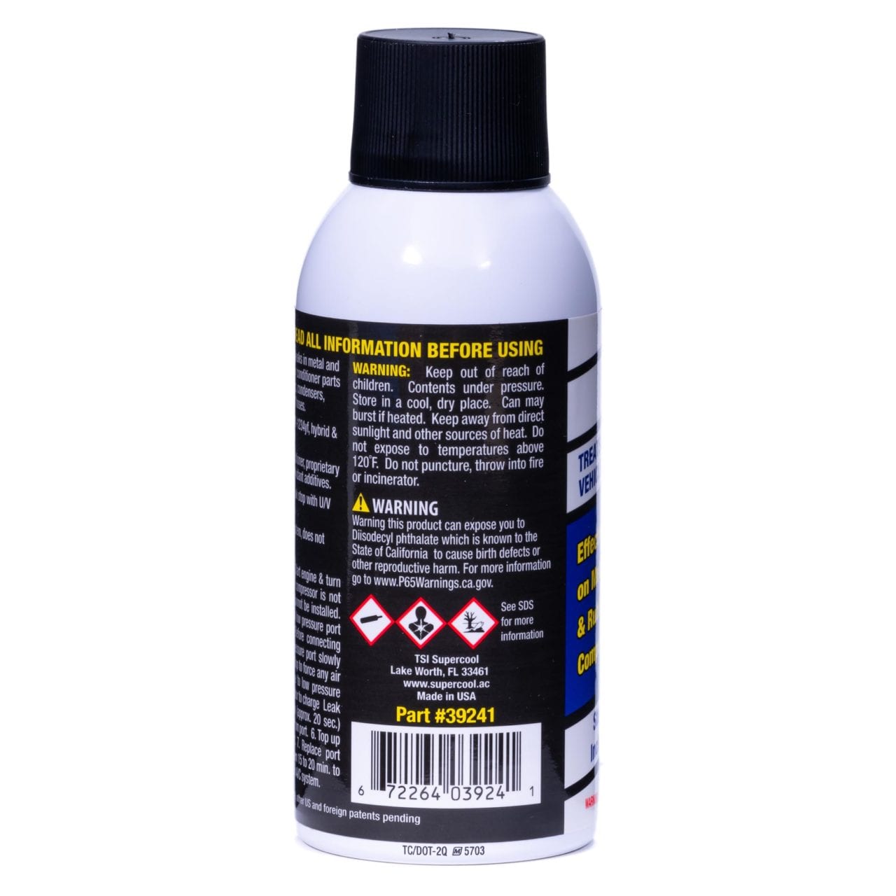 R134a Total Leak Stop with UV Dye & Applicator Hose - TSI Supercool