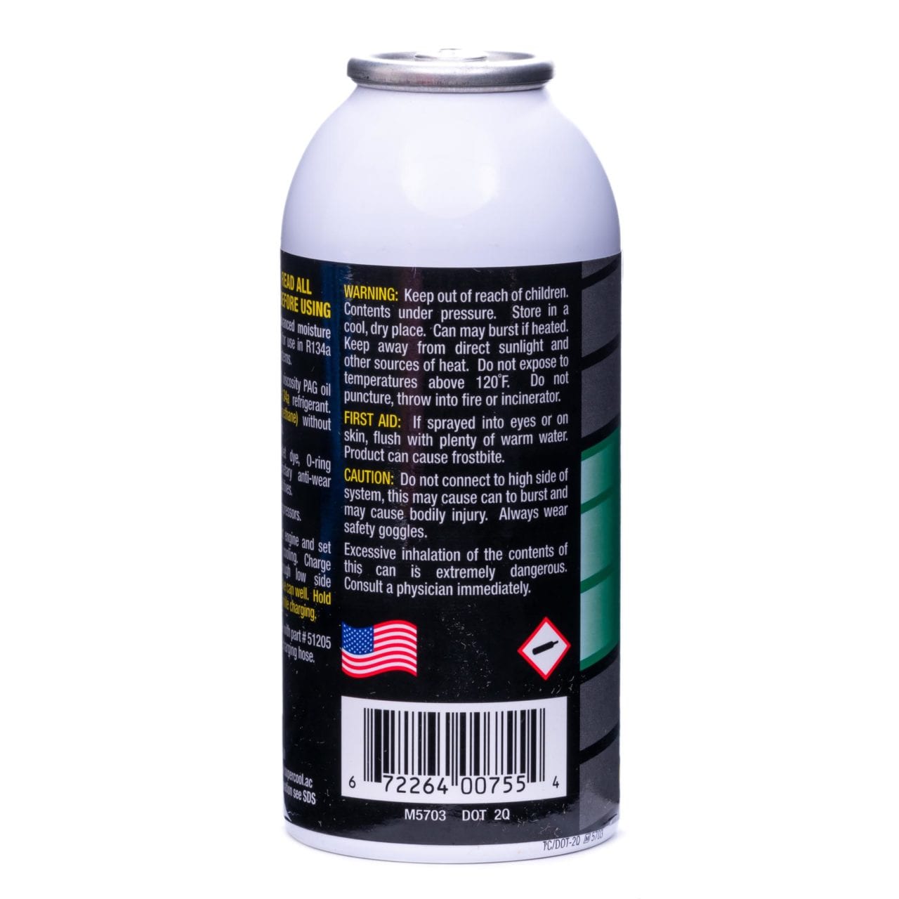 Carga de aceite PAG 100 con tinte U / V 4 oz - TSI Supercool