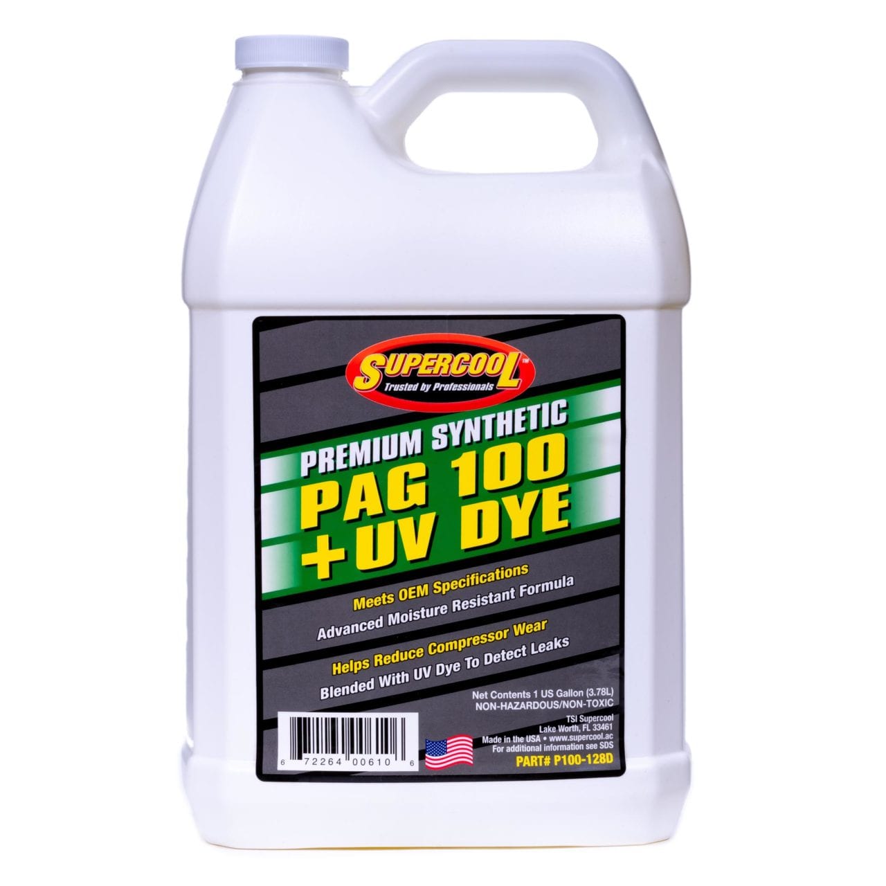 PAG Oil 100 Viscosity with U/V Dye Gallon - TSI Supercool
