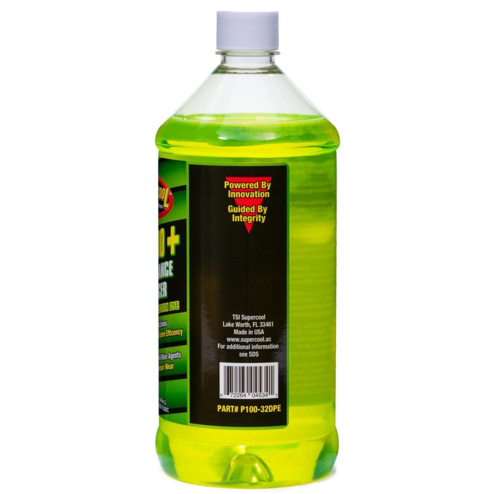 PAG Oil 100 Viscosity with Performance Enhancer & U/V Dye Quart - TSI ...
